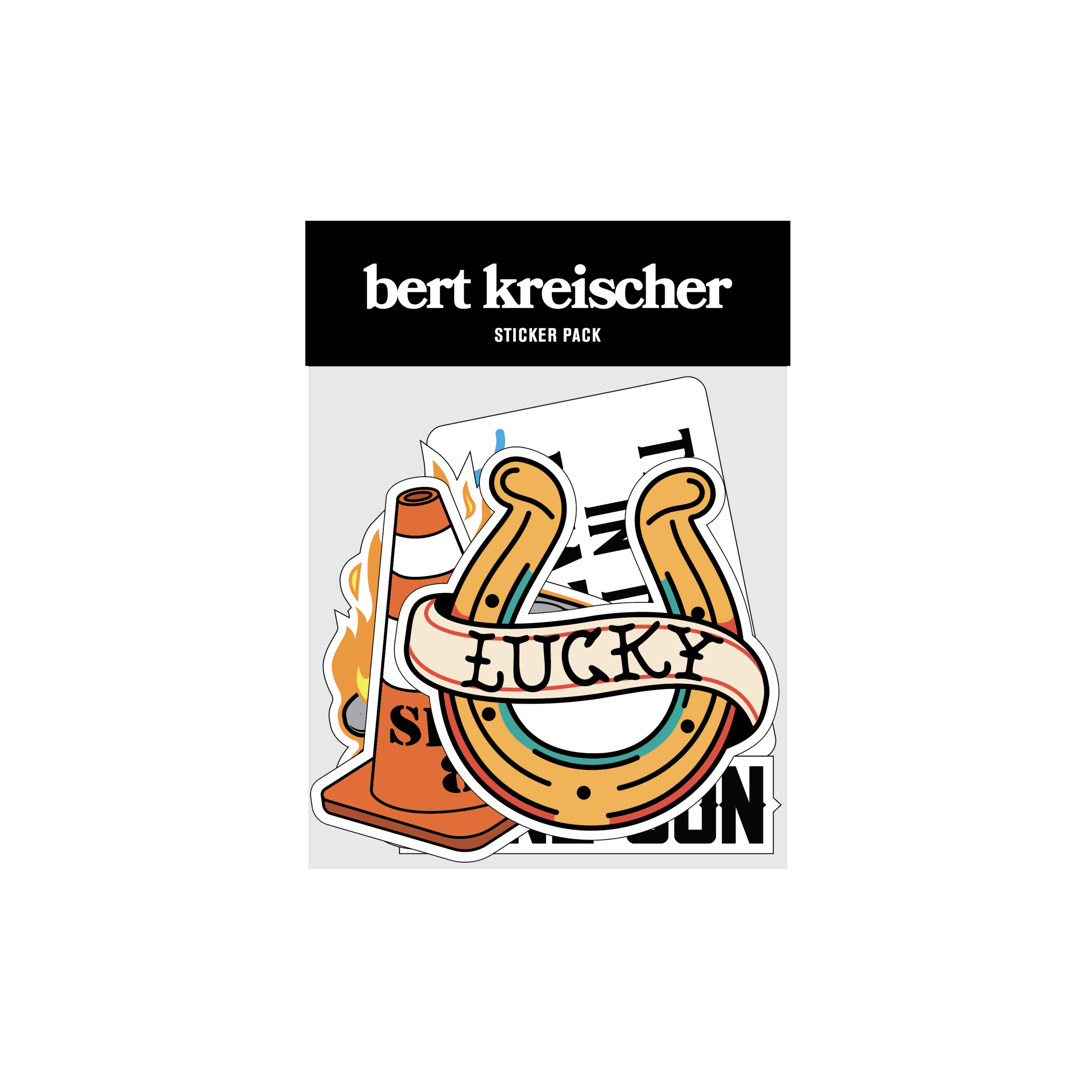 Lucky Sticker Pack – Bert Kreischer Official Online Store